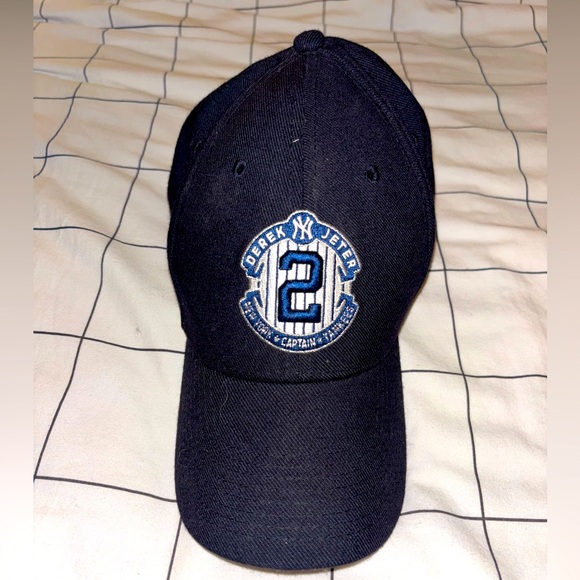 Nike | Accessories | Vintage Derek Jeter Navy Blue Cap | Poshmark